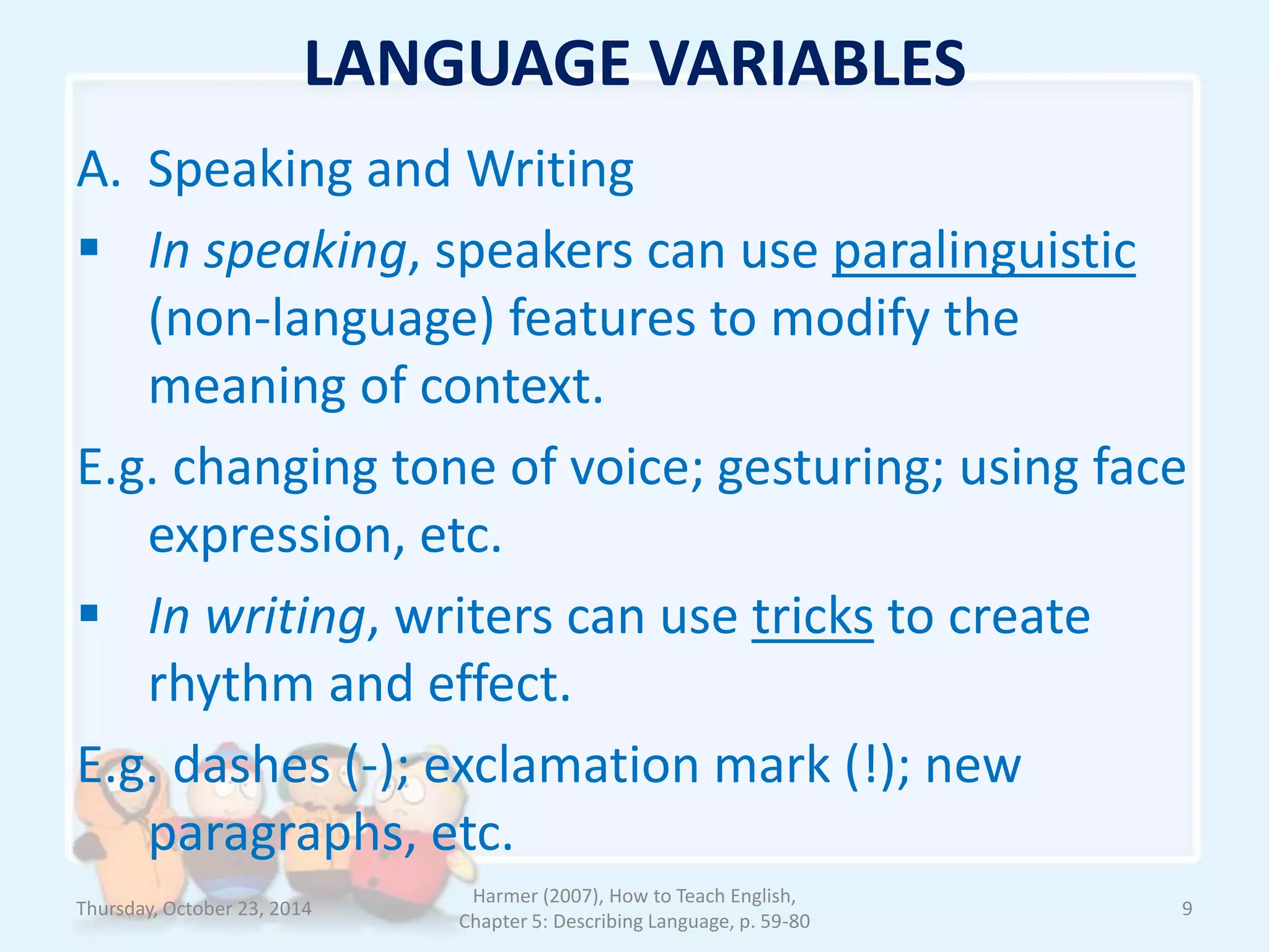 Describing Language | PPTX