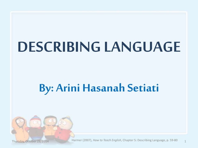 Describing Language | PPTX