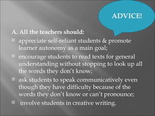 Describing learners | PPT