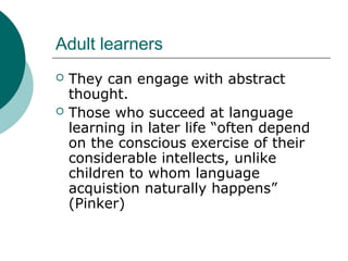 Describing learners motivation | PPT