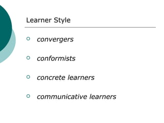 Describing learners motivation | PPT