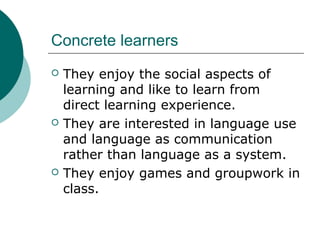 Describing learners motivation | PPT