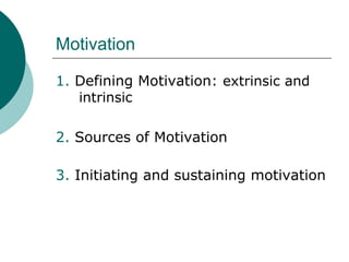 Describing learners motivation | PPT