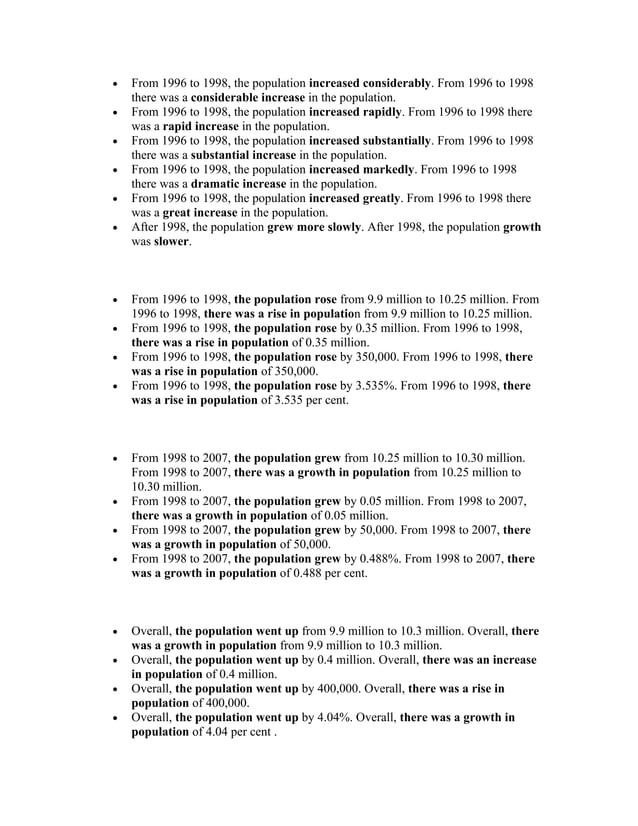 Describing line graphs | PDF