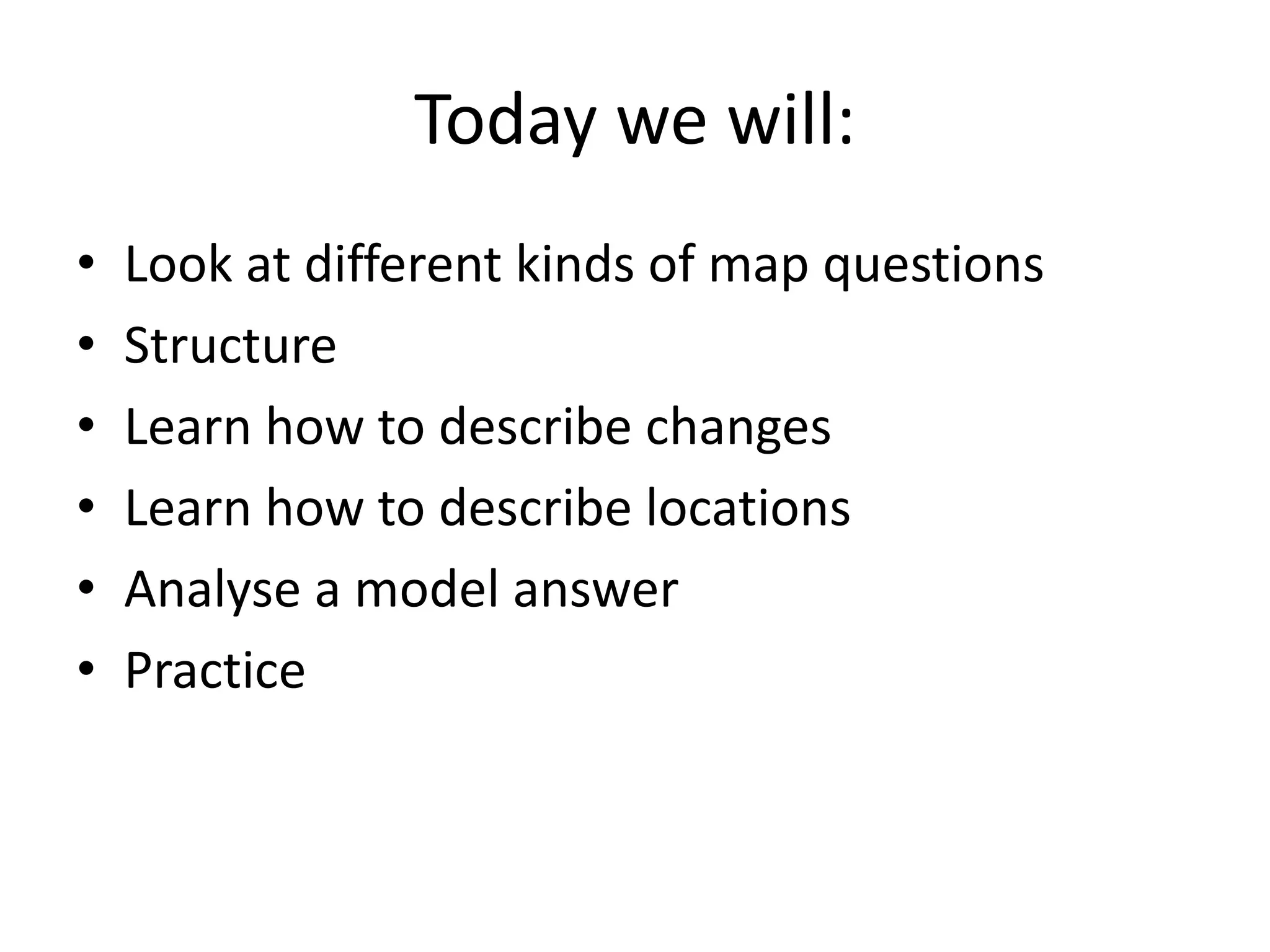 IELTS Task 1 Describing Maps | PPTX