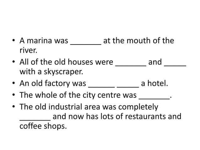 IELTS Task 1 Describing Maps | PPTX