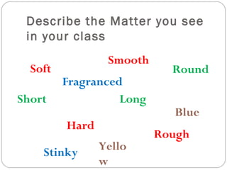 Describing matter | PPS