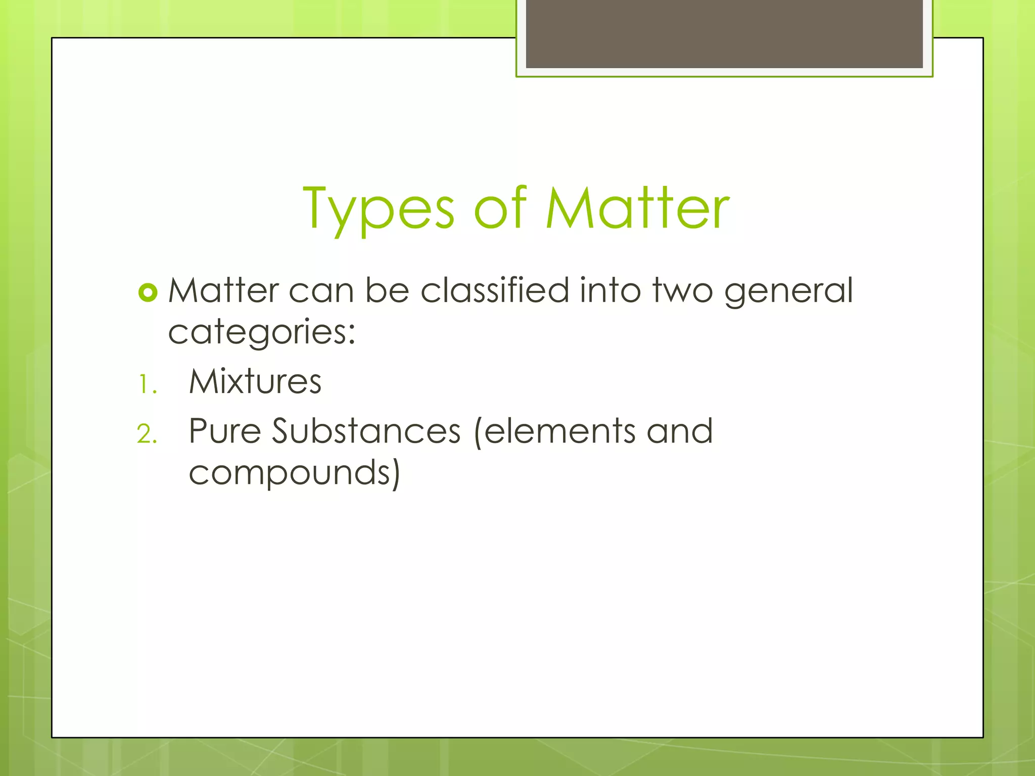 Describing matter powerpoint | PPTX