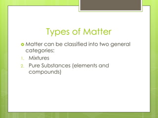 Describing matter powerpoint | PPTX
