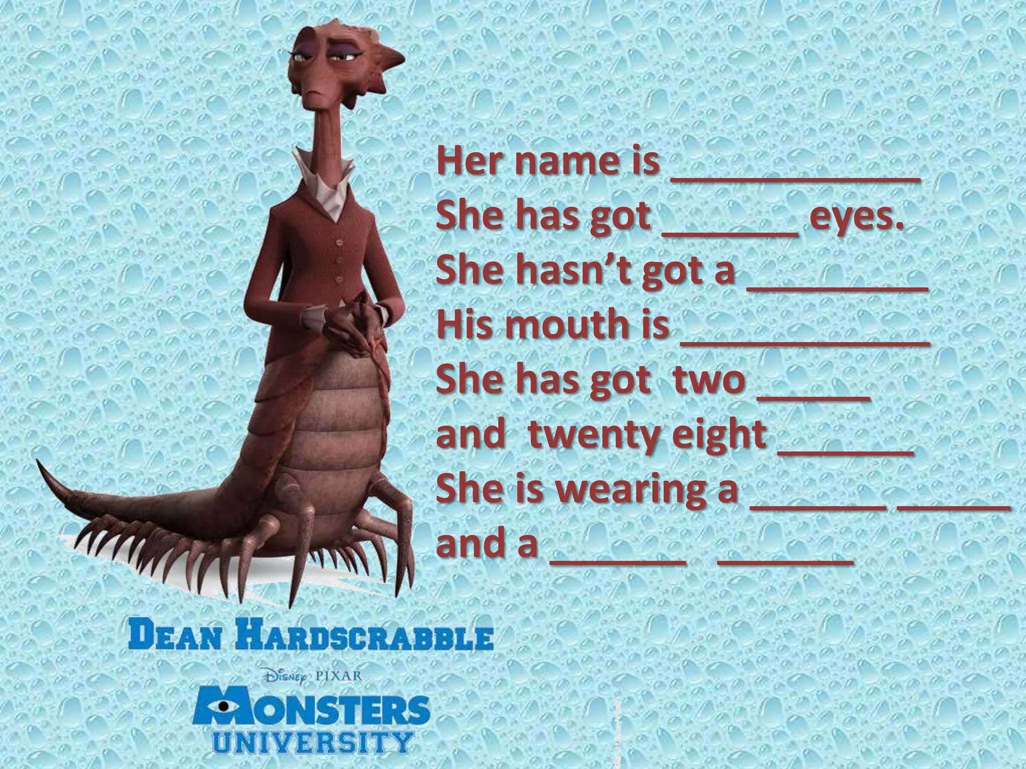 Describing monsters picture | PPTX