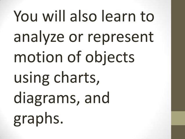 Describing motion | PPTX