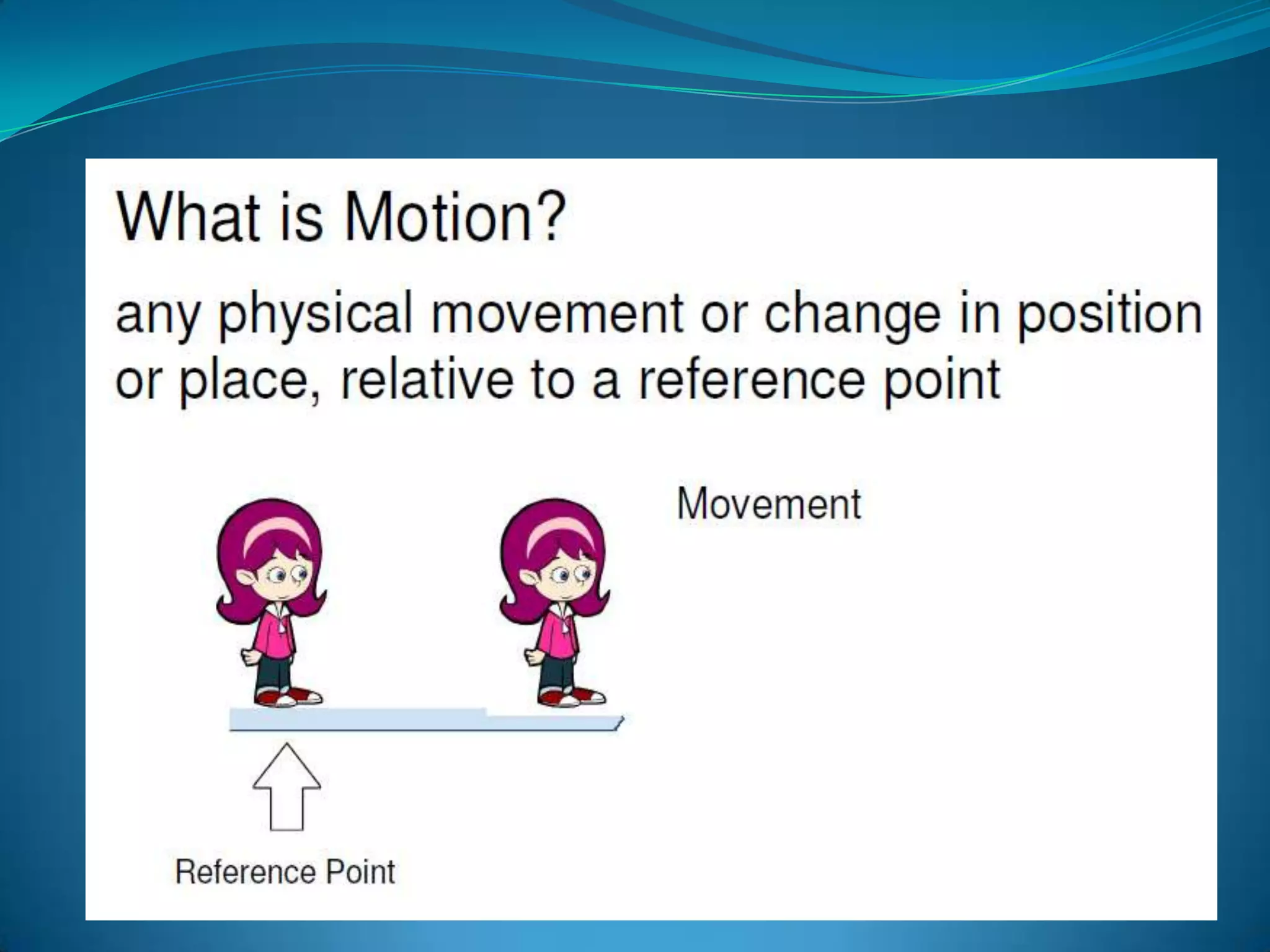 "Describing motion" power point for chapter 2/ block 1, for the 9th ...