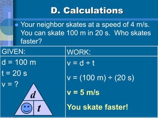 Describing motion, velocity, displacement | PPT