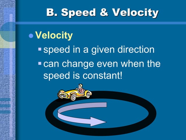 Describing motion, velocity, displacement | PPT