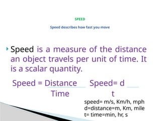 Describing Motion.pptx physical science grade 9 | PPTX