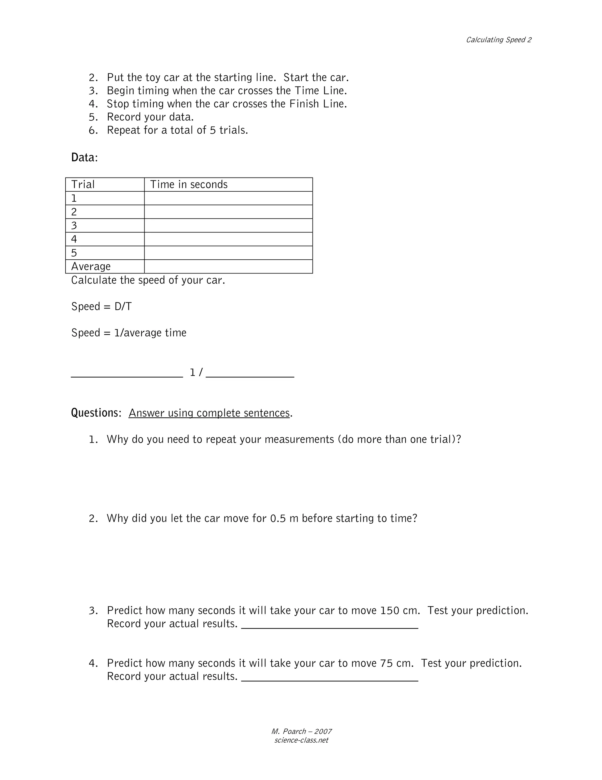 Describing motion speed | PDF