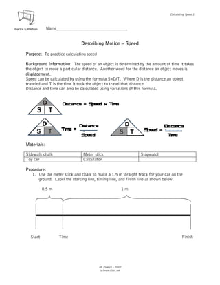 Describing motion speed | PDF