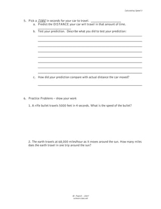 Describing motion speed | PDF