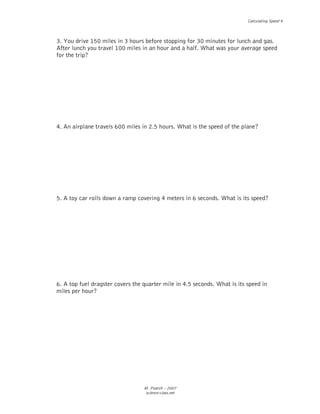 Describing motion speed | PDF