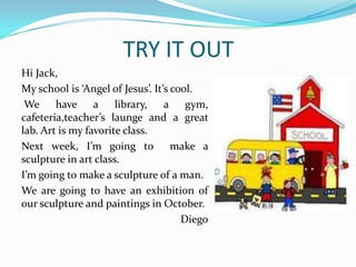 Describing my sschool 4to | PPTX