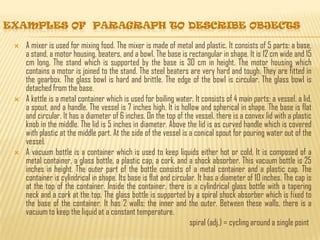 Describing Technical Object | PPTX