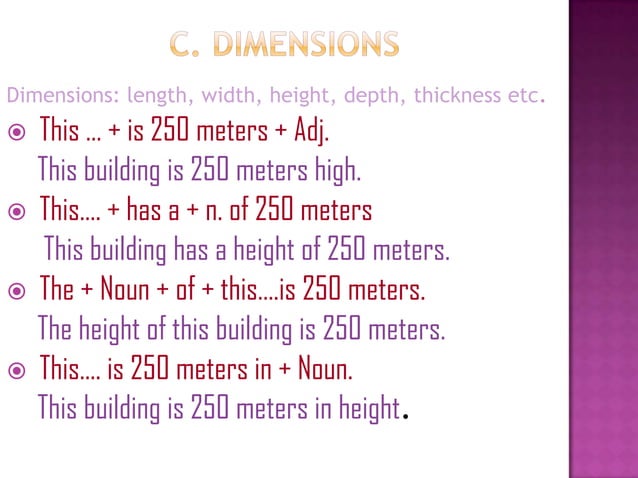Describing Technical Object | PPTX | Physics | Science
