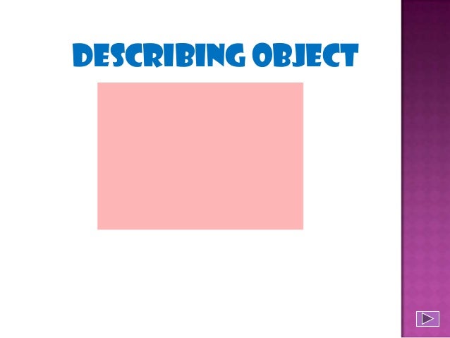 Describing Technical Object