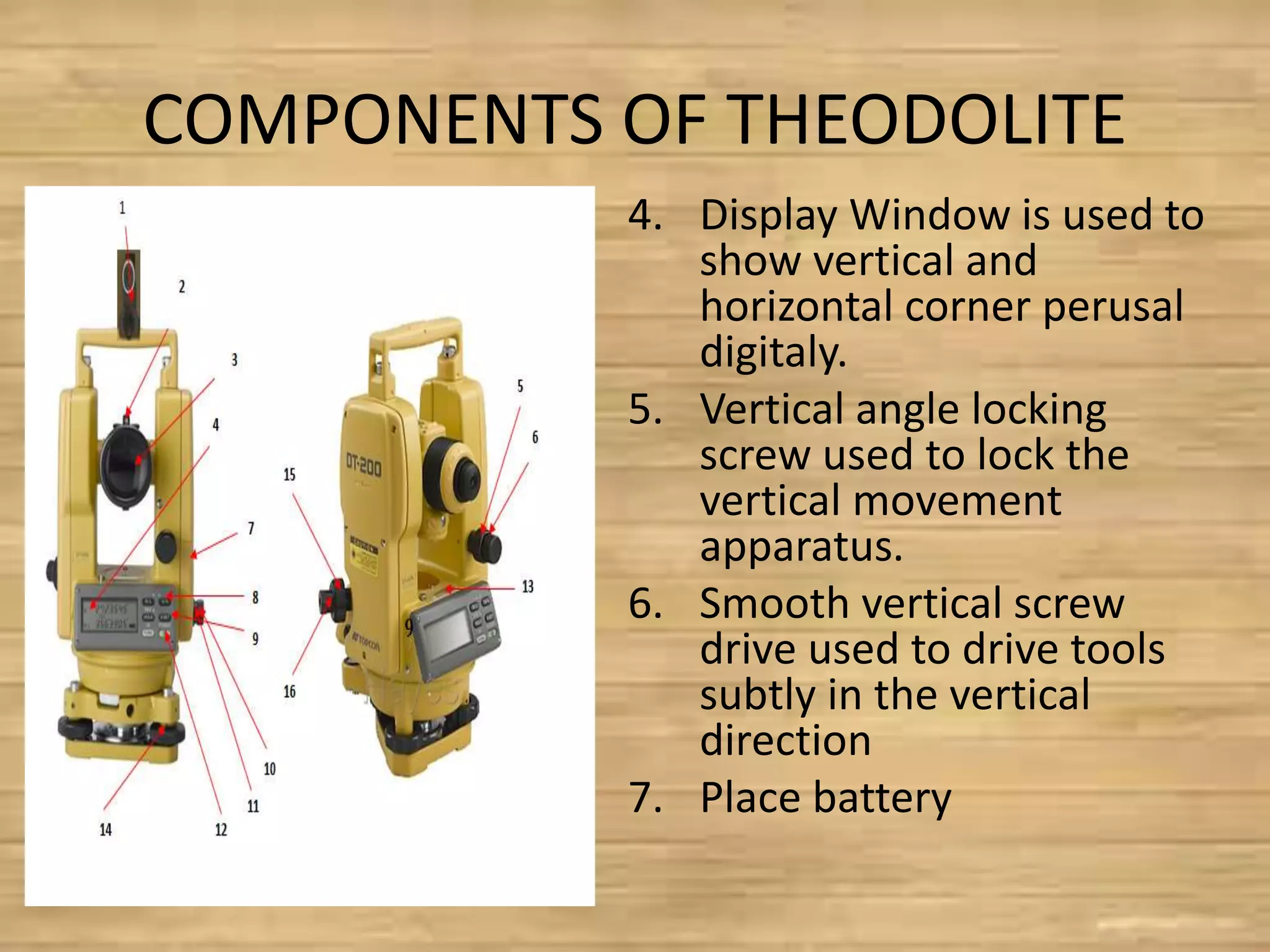 Describing object theodolite | PPTX | Antiquing and Antiques | Hobbies ...
