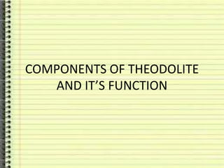 Describing object theodolite | PPTX