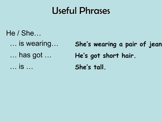 Describing people | PPTX