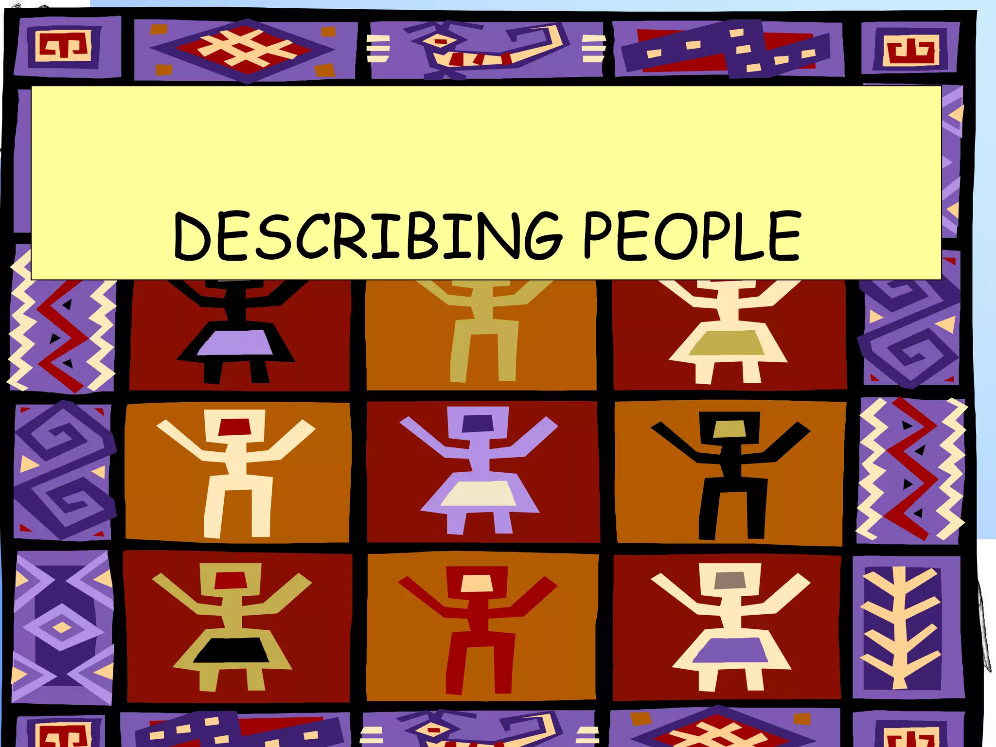 Describing people | PPT