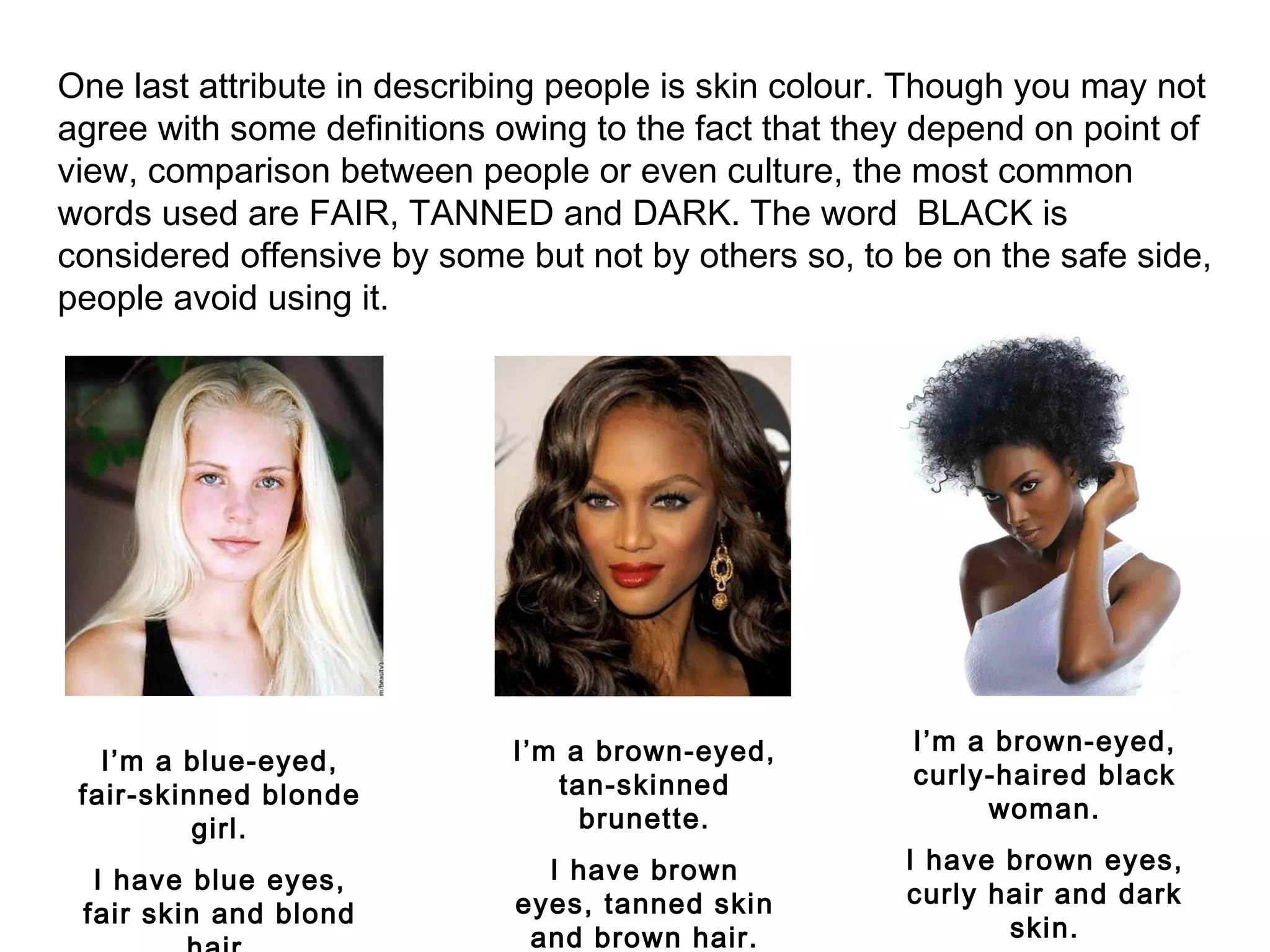 Describing people | ODP
