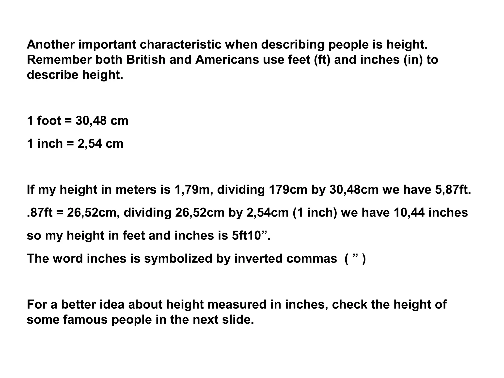 Describing people | ODP