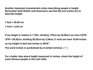 Describing people | PPT | Free Download