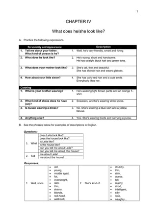 Describing people | PDF