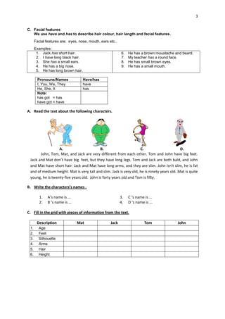 Describing people | PDF