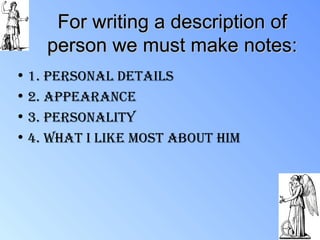 Describing people | PPT