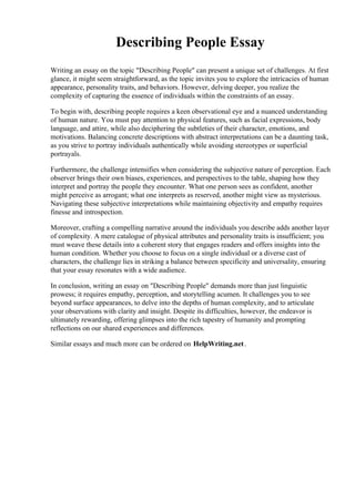 Describing People Essay.pdf