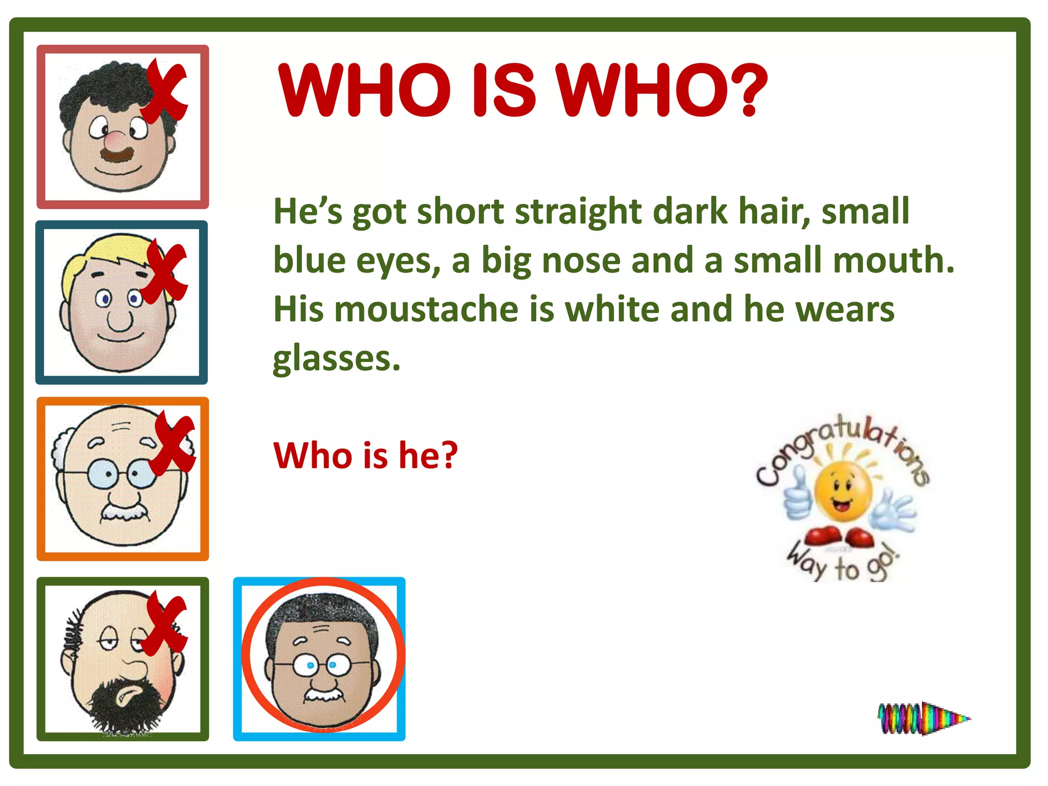 Describing people game men | PPT