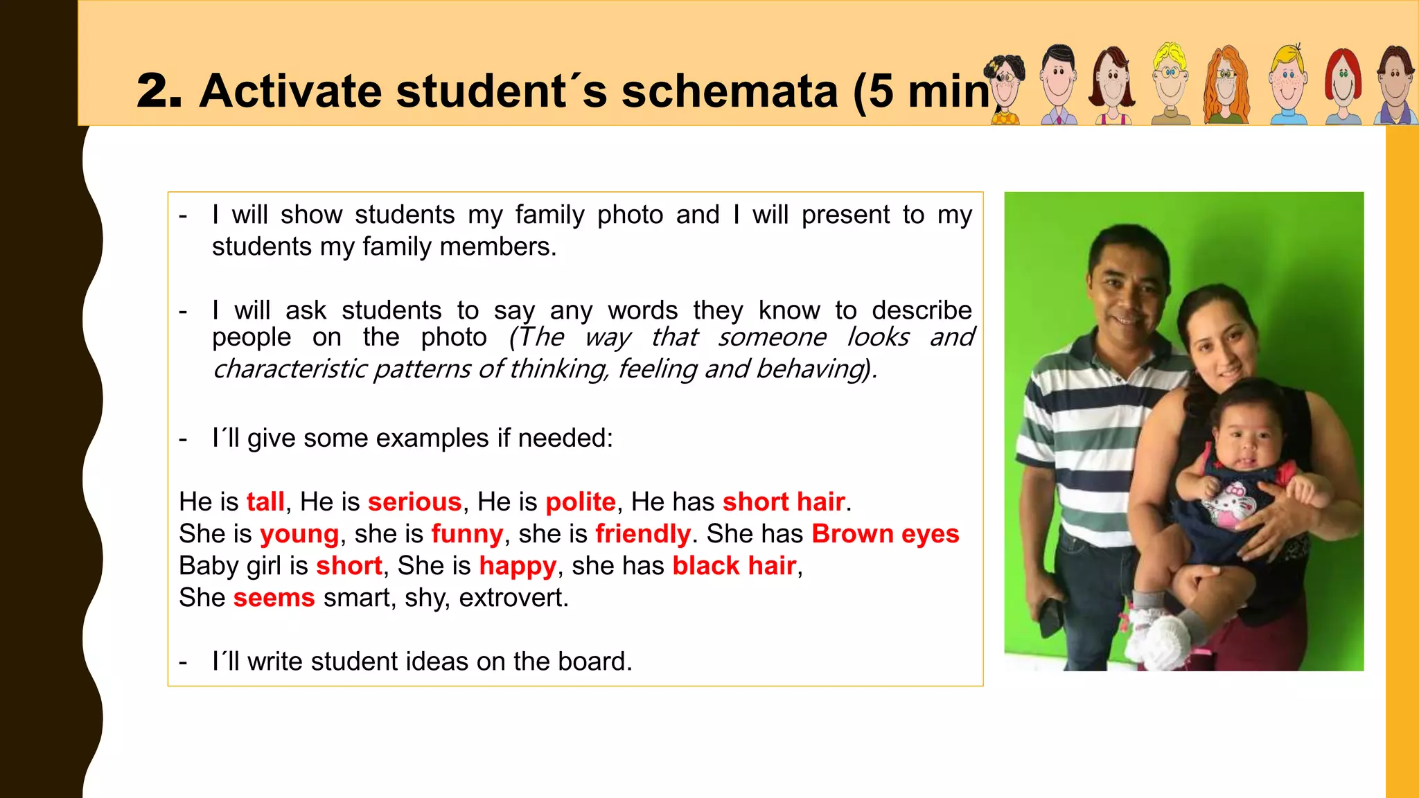 Describing people lesson plan | PPTX | Educational Assessment | Education