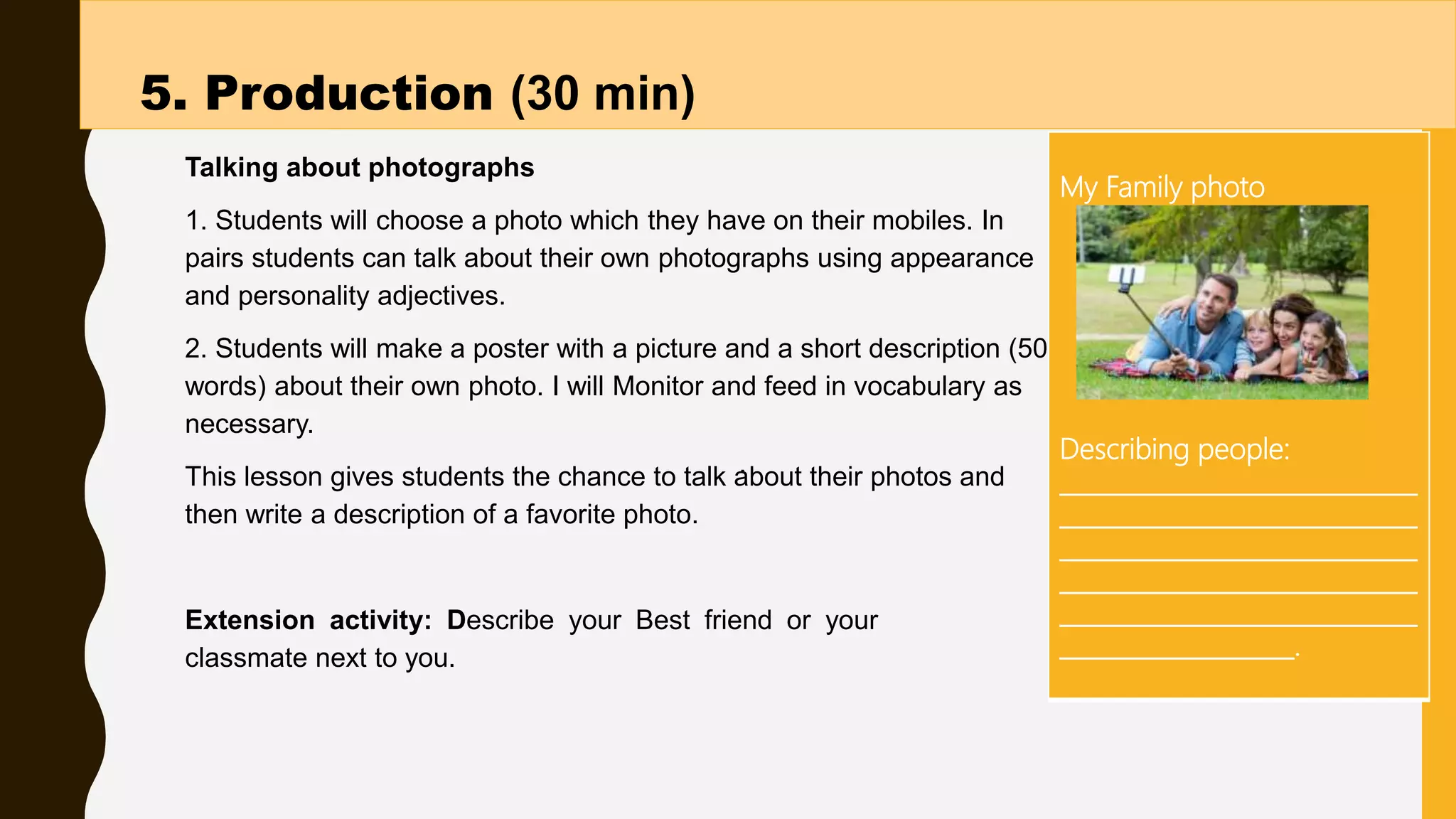Describing people lesson plan | PPTX