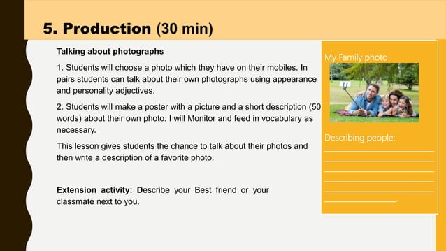 Describing people lesson plan | PPTX | Educational Assessment | Education