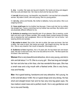 Describing people personality and appearance up | PDF