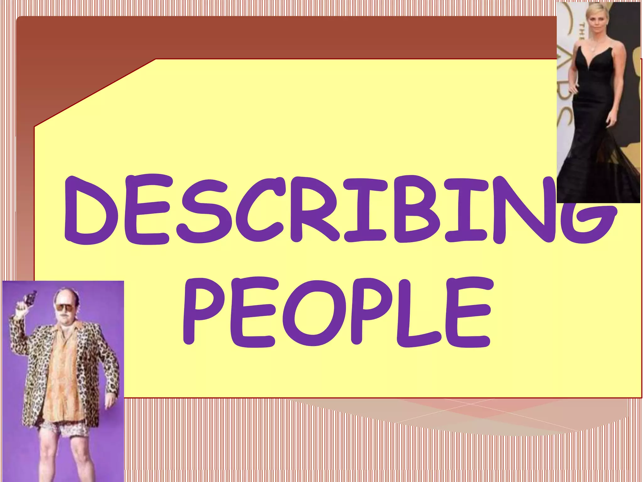 Describing people - adjectives | PPT