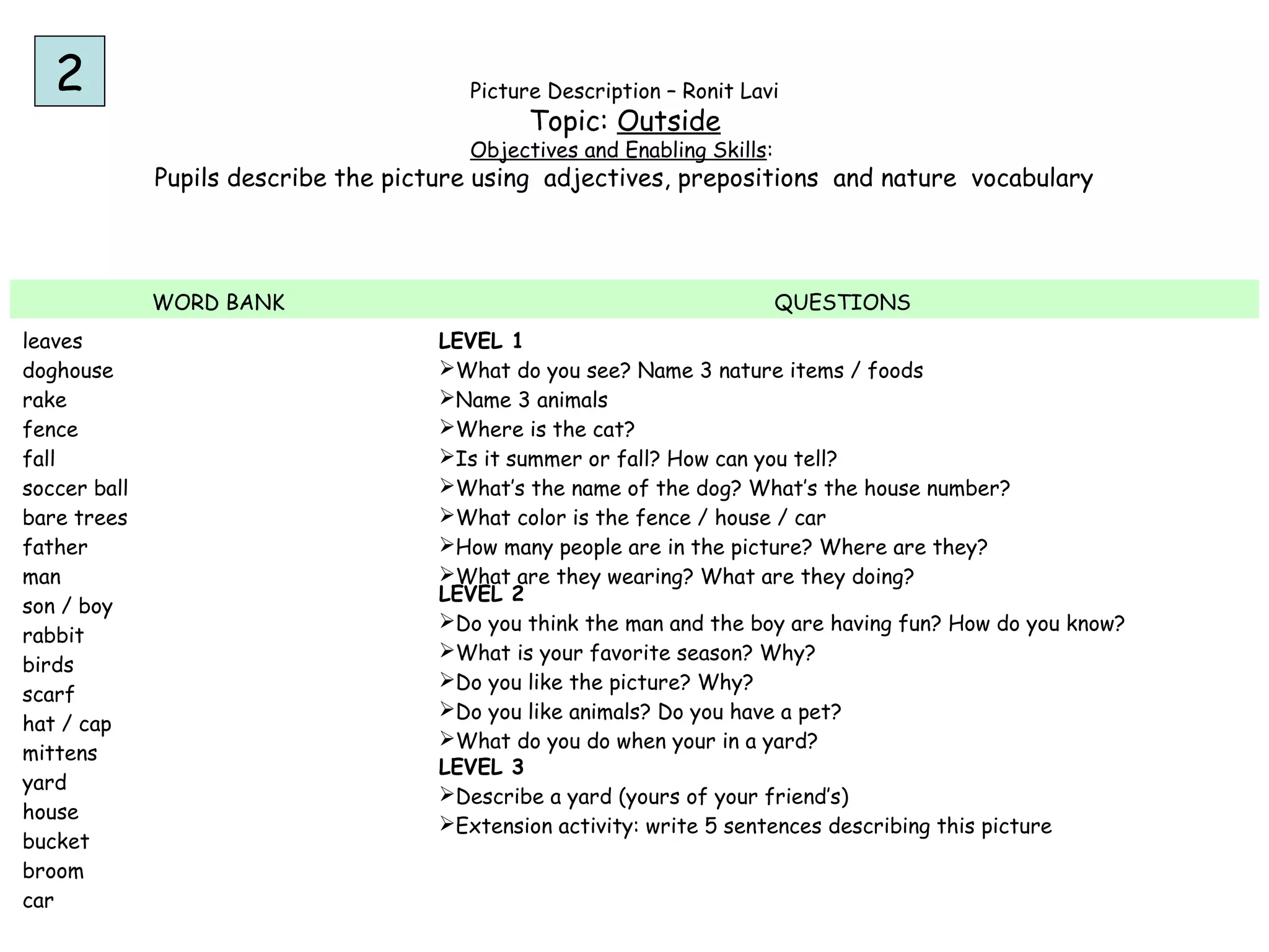 Describing pictures | PPT