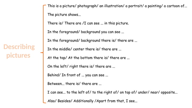 Describing pictures-Sentence frames and graphic organizer.pptx