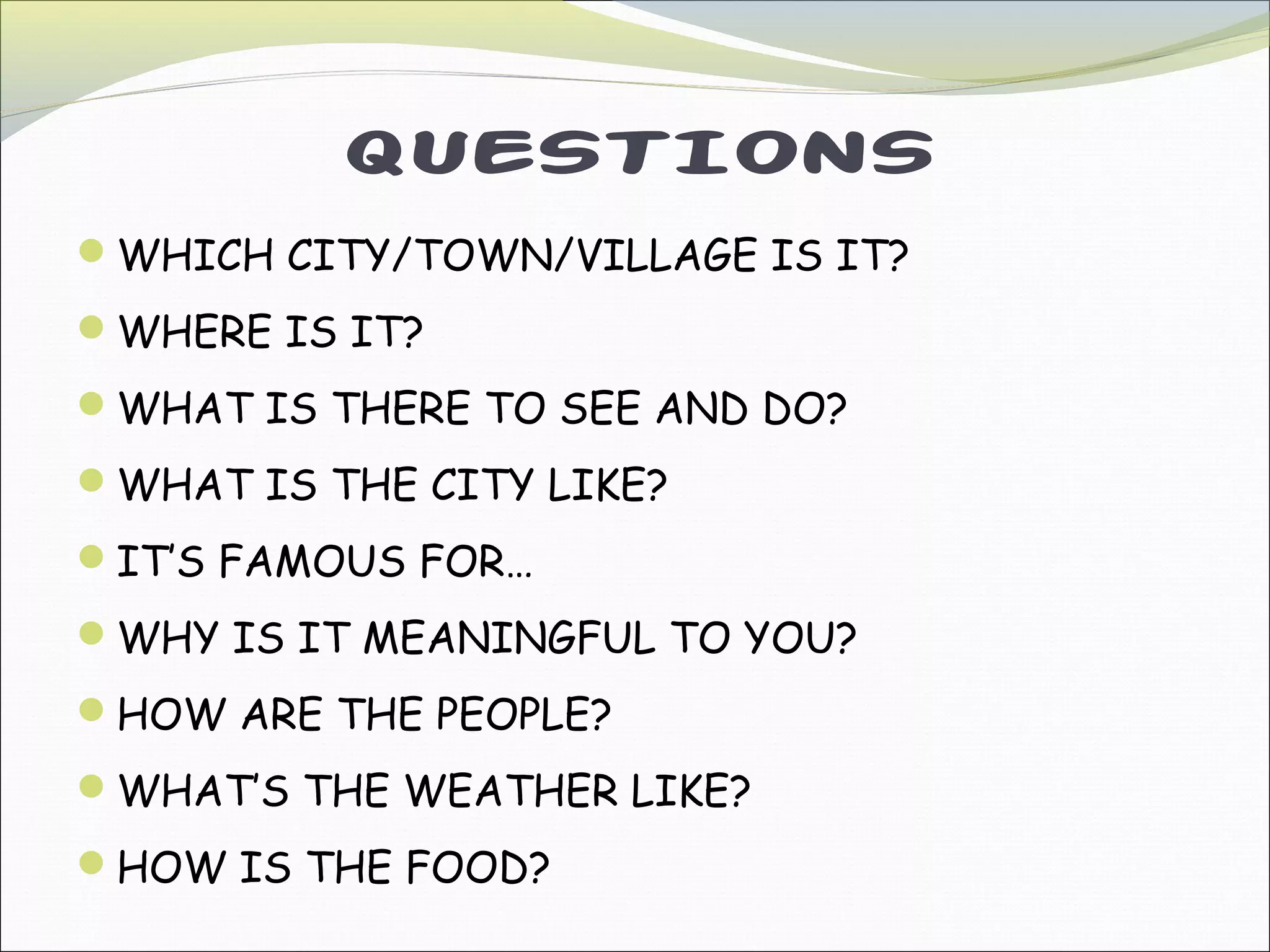 Describing places | PPT