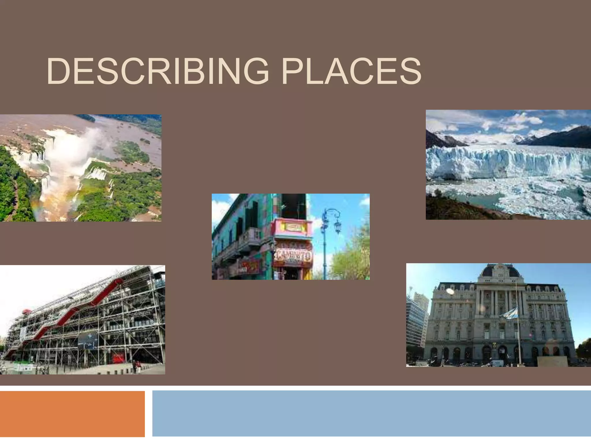 Describing places | PPTX
