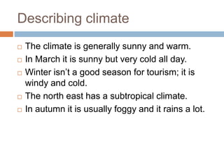 Describing places | PPTX