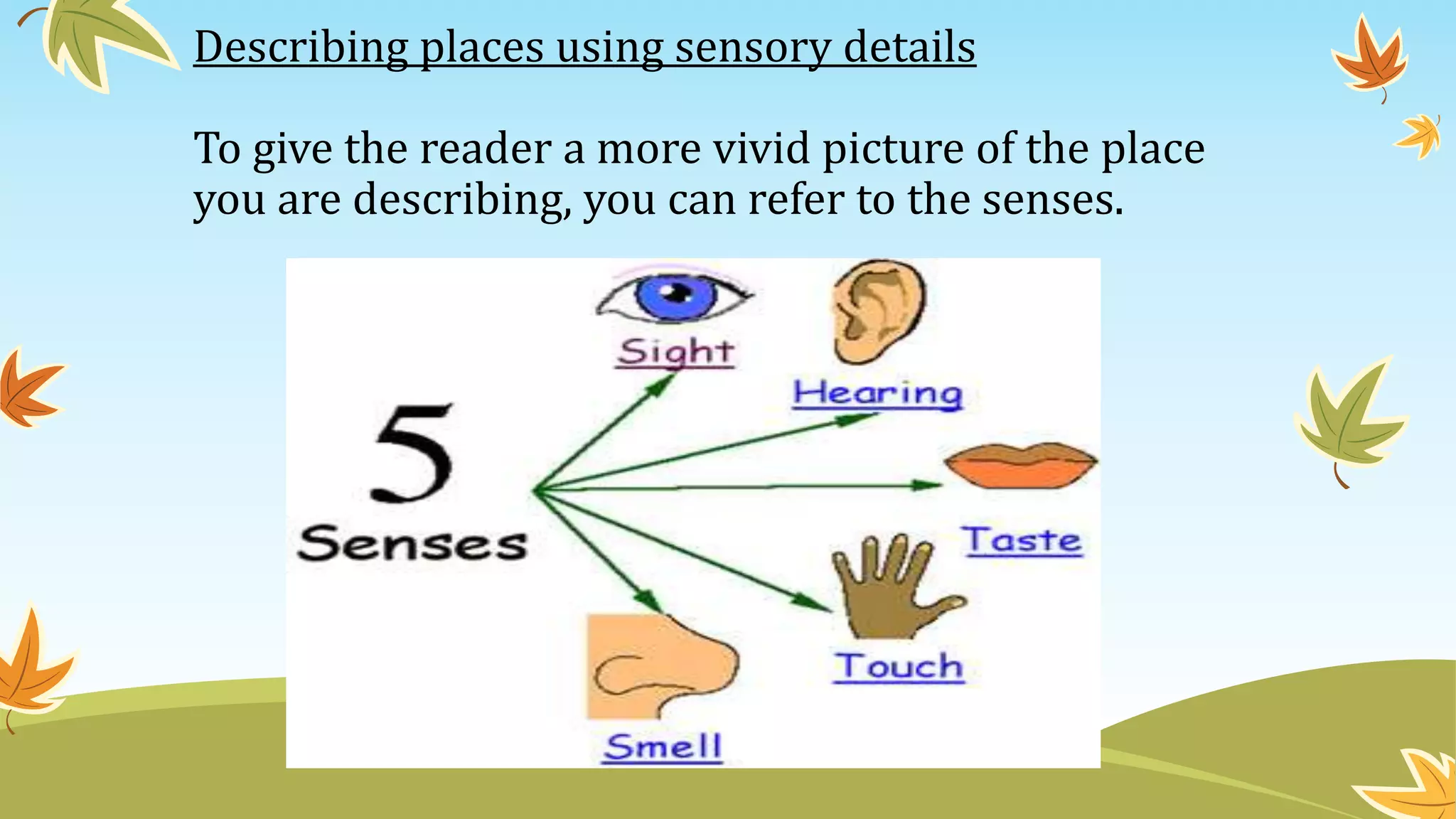 DESCRIBING PLACES | PPTX